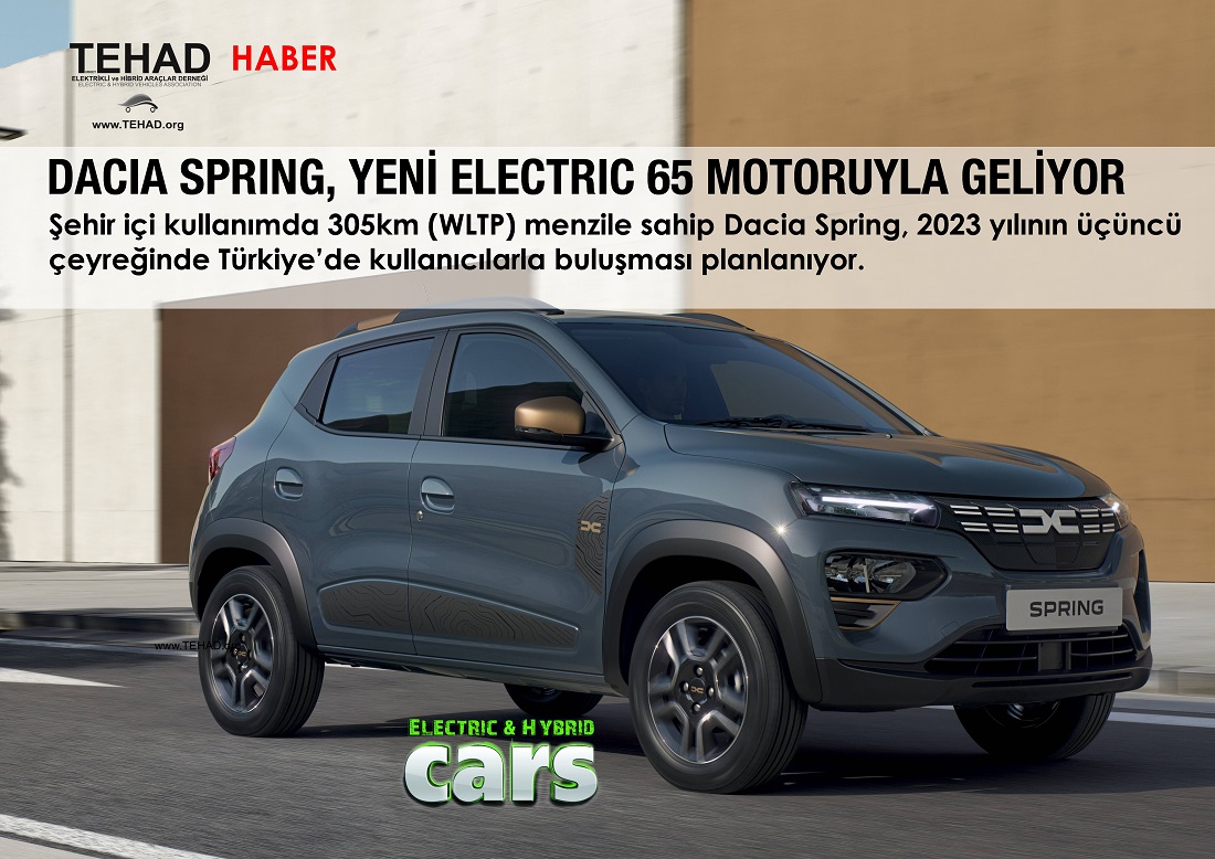 Dacia Spring ELECTRIC 65 motoruyla geliyor | Türkiye Elektrikli ve ...