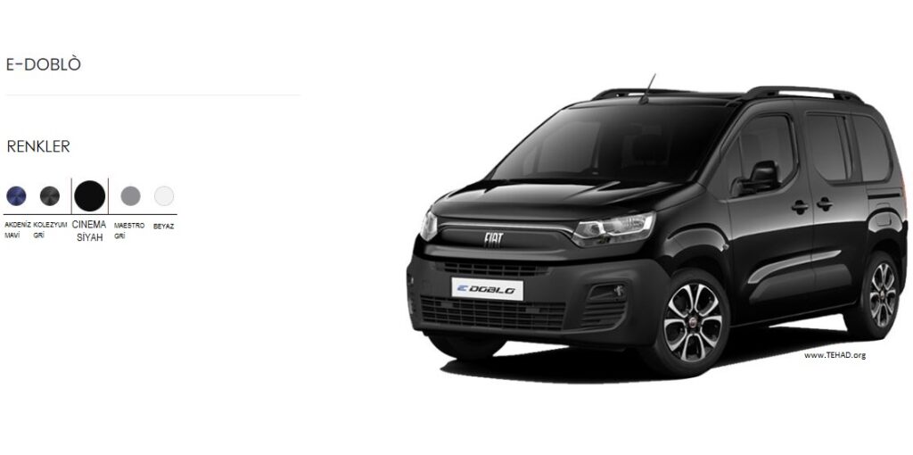 Elektrikli Fiat Doblo 2023 son çeyreğinde Türkiye'de | TEHAD